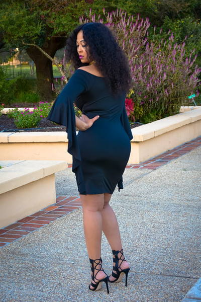 Whatever You Want Dress (Available in Black or Burgundy) – Chimes Boutique